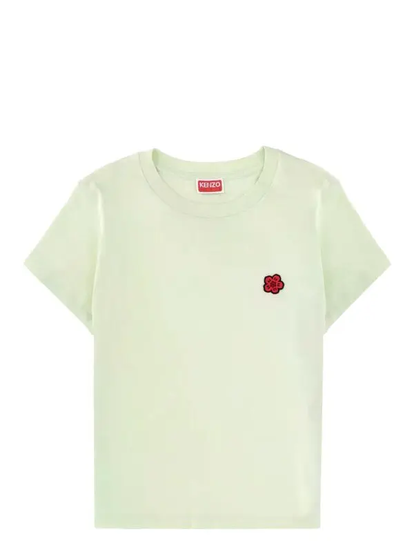 Kenzo Boke Flower Appliqué T-shirt - Neutrals