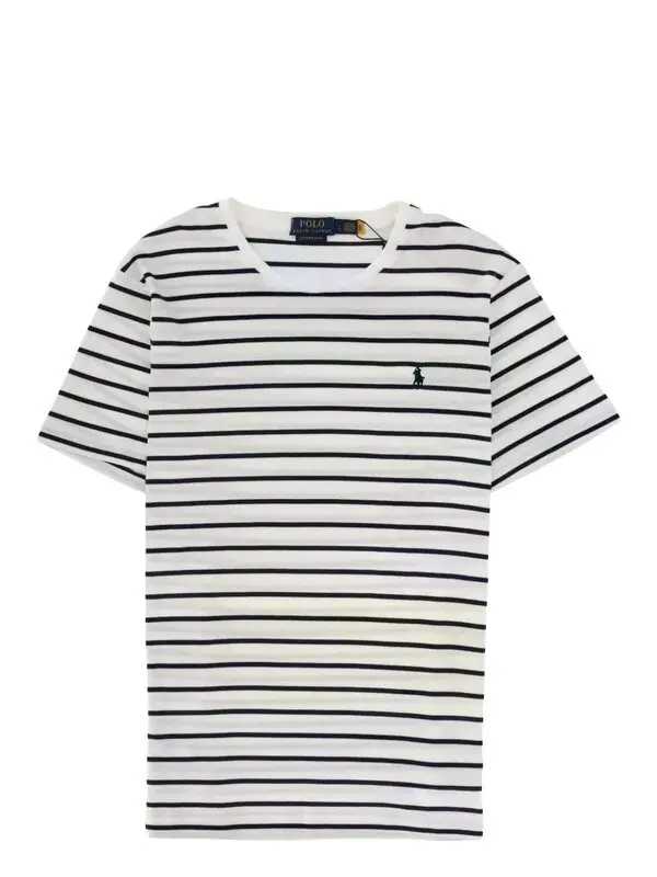 Polo Ralph Lauren Striped Logo T-shirt - White