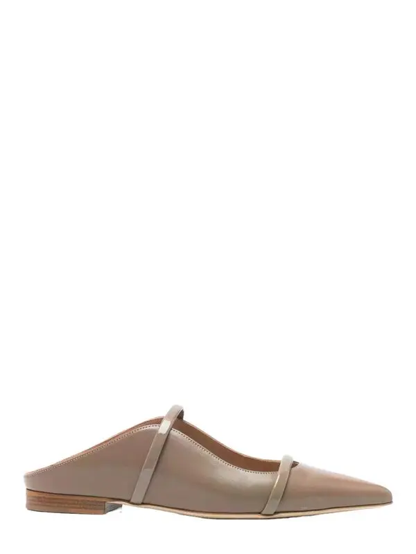 MALONE SOULIERS Maureen Pointed-toe Mules - Neutrals