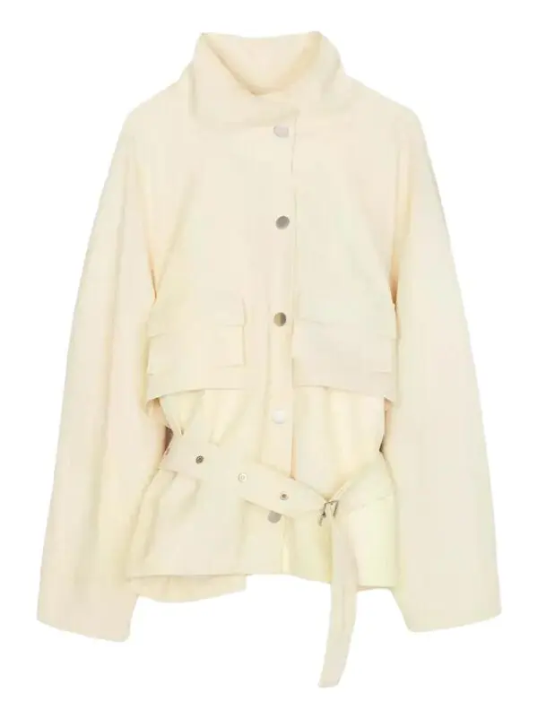 3.1 Phillip Lim Belted Jacket With Pockets - Neutrals
