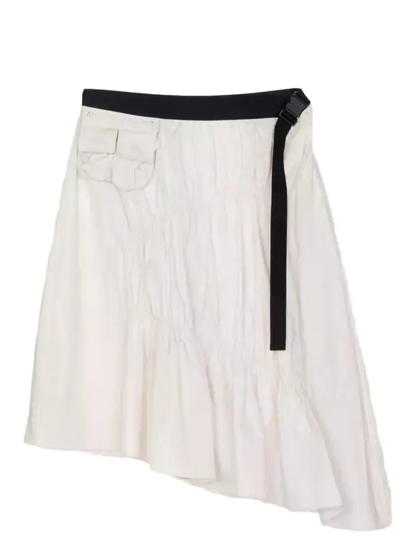 3.1 Phillip Lim Ruffled Asymmetric Skirt - White