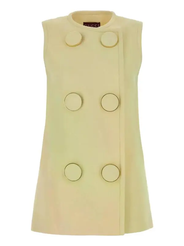 Gucci Buttoned Waistcoat - Yellow