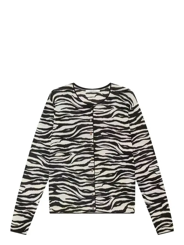Malìparmi Animal Print Cardigan - White