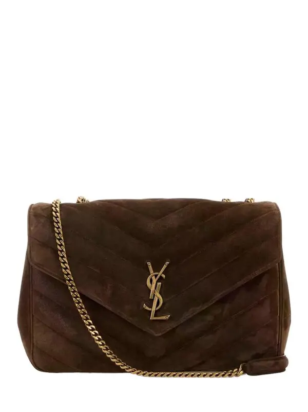 Saint Laurent Lou Lou Shoulder Bag - Brown