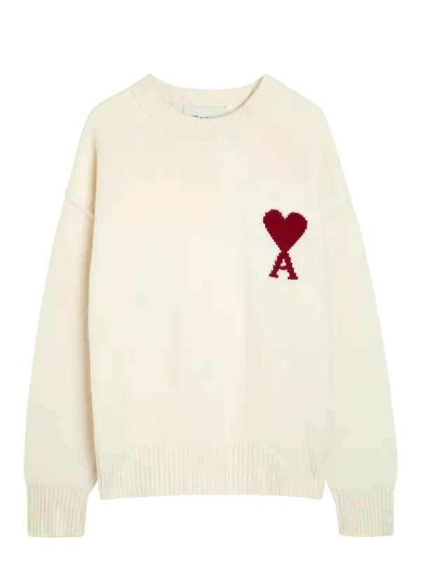 Ami De Coeur Crew-neck Jumper - Neutrals