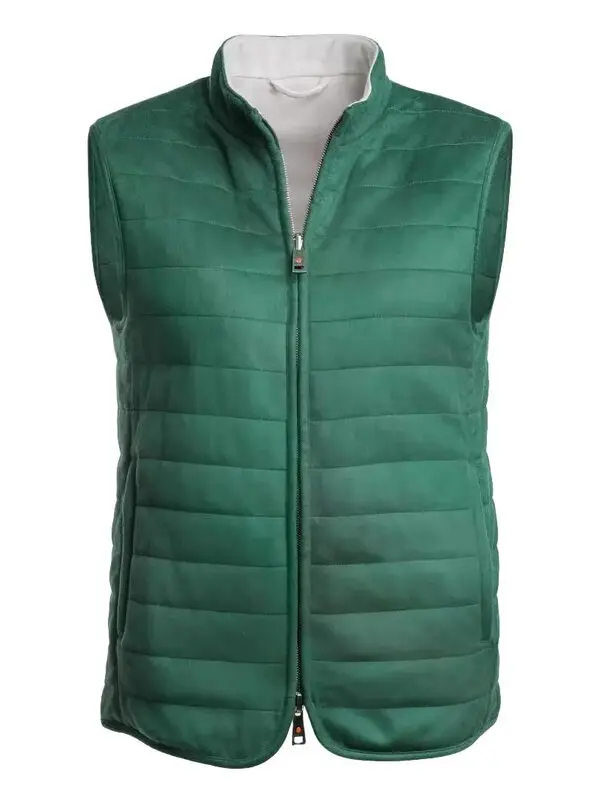 KIRED Rea Quilted Reversible Gilet - Green