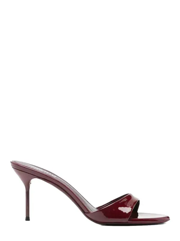 Paris Texas Leather Heeled Sandals - Red