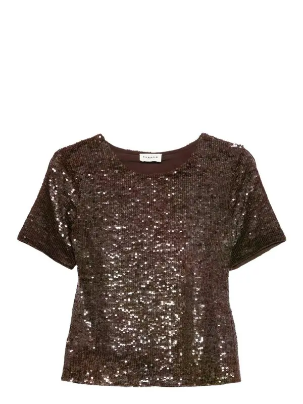 P.a.r.o.s.h Sequin-embellished Blouse - Brown