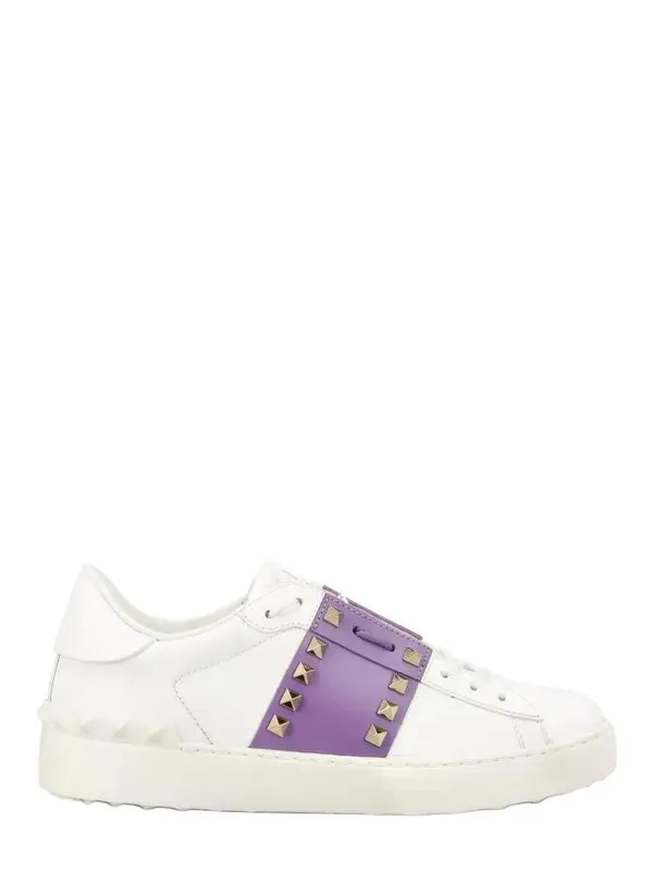 Valentino Garavani Rockstud Embellished Low-top Sneakers - White