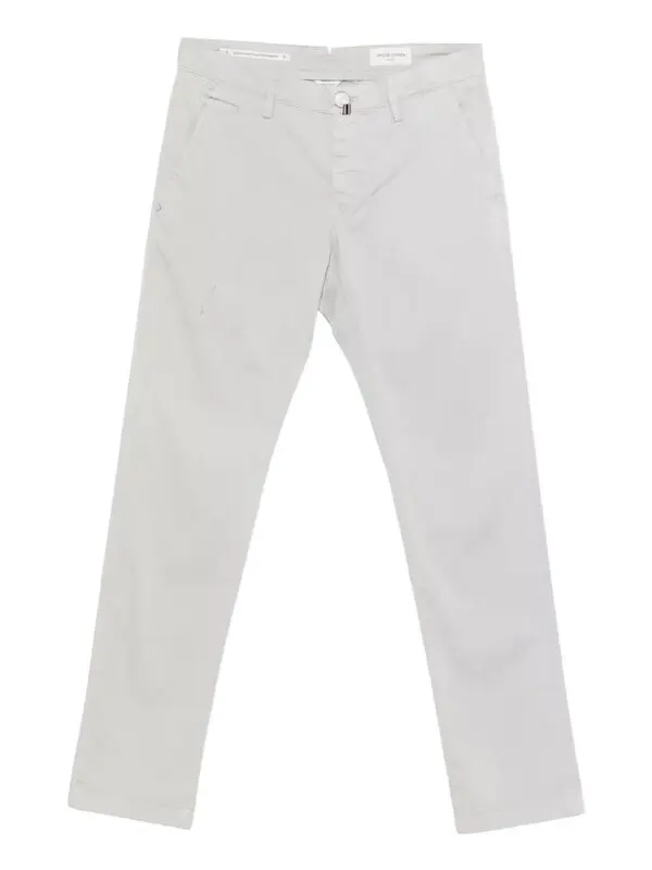 Jacob Cohen Logo-patch Trousers - Grey