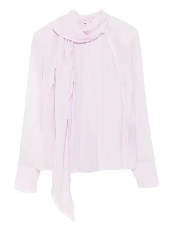 Dorothee Schumacher Ruffle-trim Tie Blouse - Pink