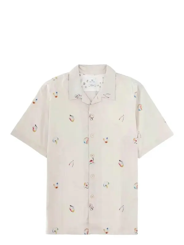 Paul Smith Printed Shirt - Neutrals