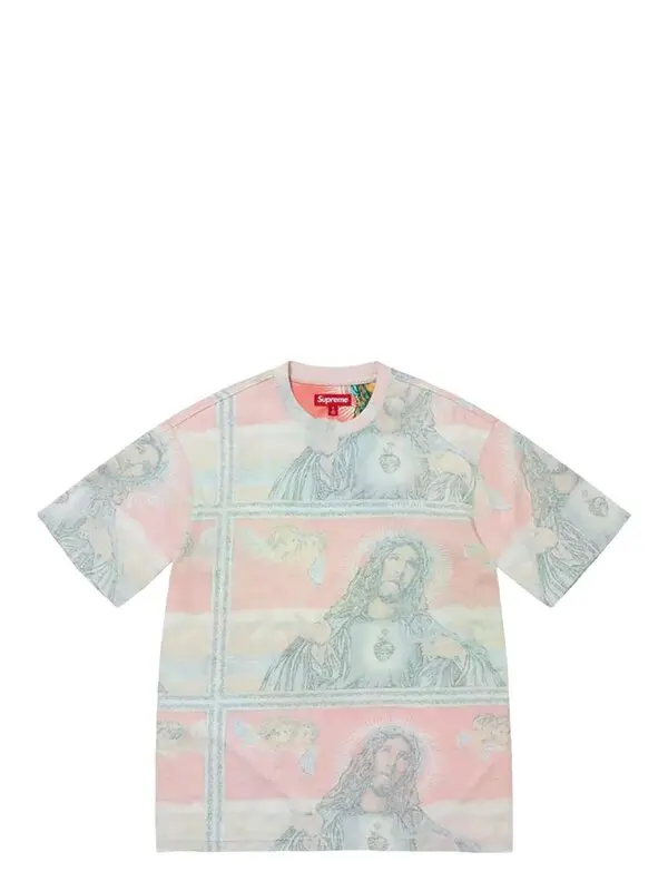 Supreme Jesus Short-sleeved T-shirt - Pink
