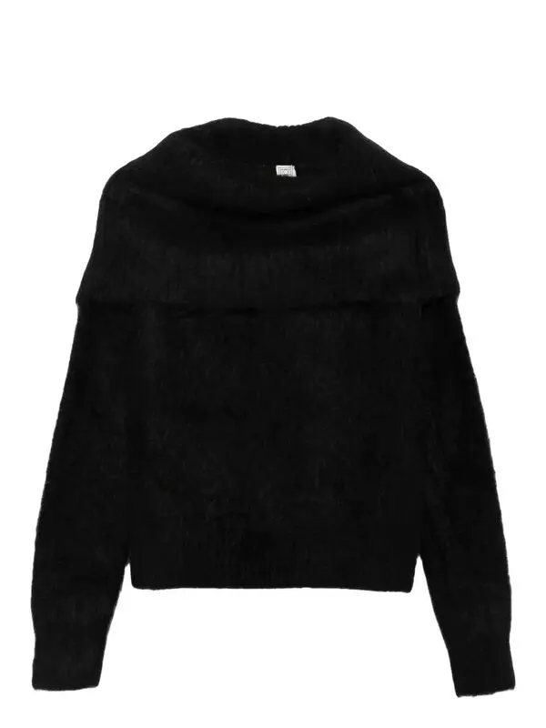 TOTEME Funnel Sweater - Black