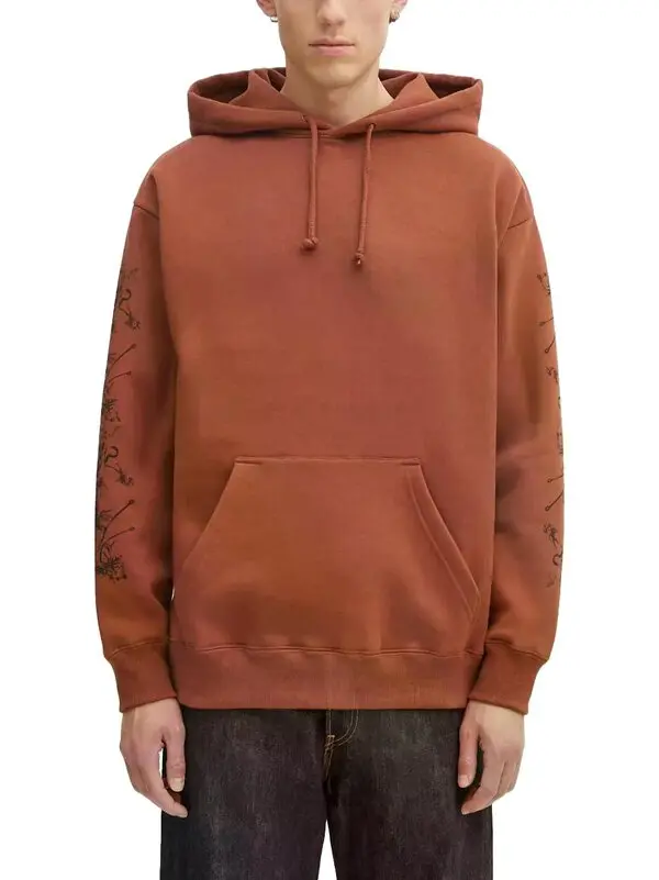 FUCKING AWESOME Graphic-print Hoodie - Brown