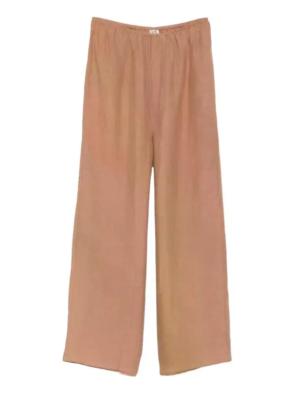 BASERANGE Elasticated-waistband Trousers - Brown