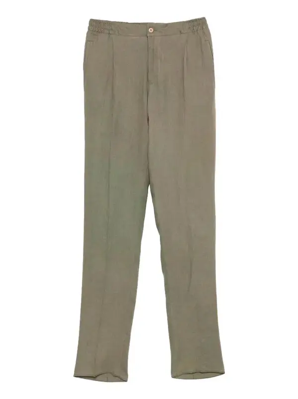 Kiton Pleated Trousers - Green