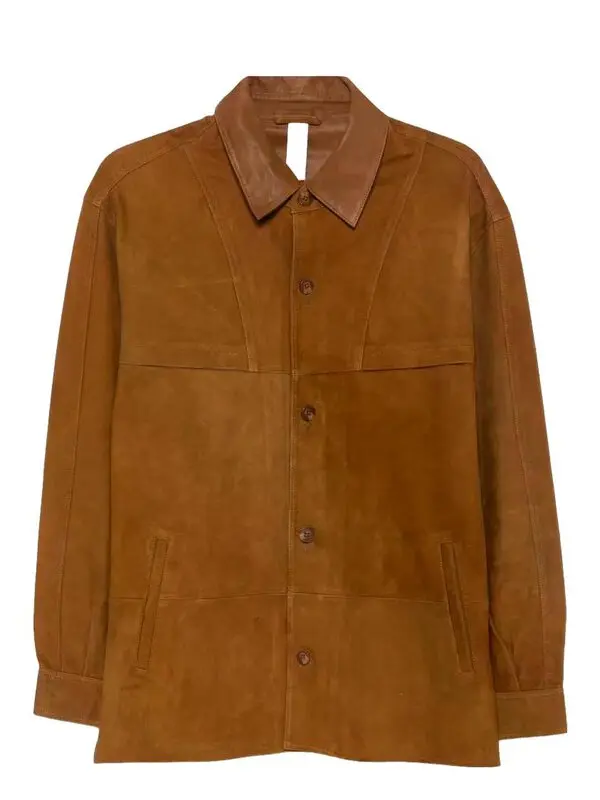 SUNFLOWER Panelled Shirt - Brown