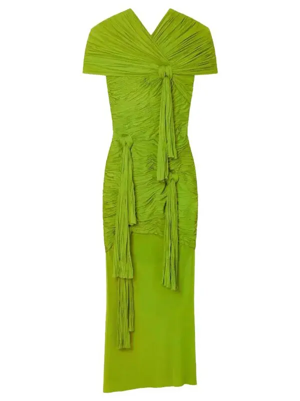 Tory Burch Knotted Dress - Green