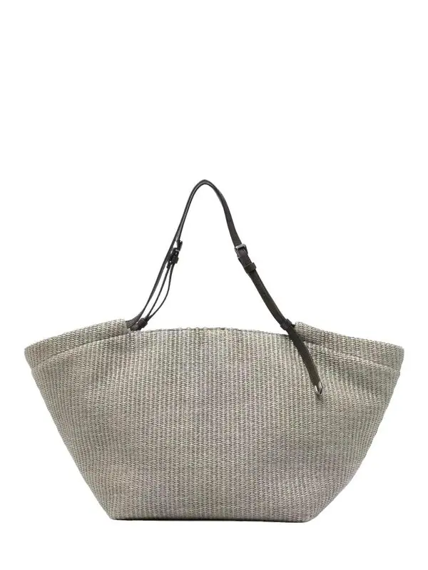 Brunello Cucinelli Woven Tote Bag - Green