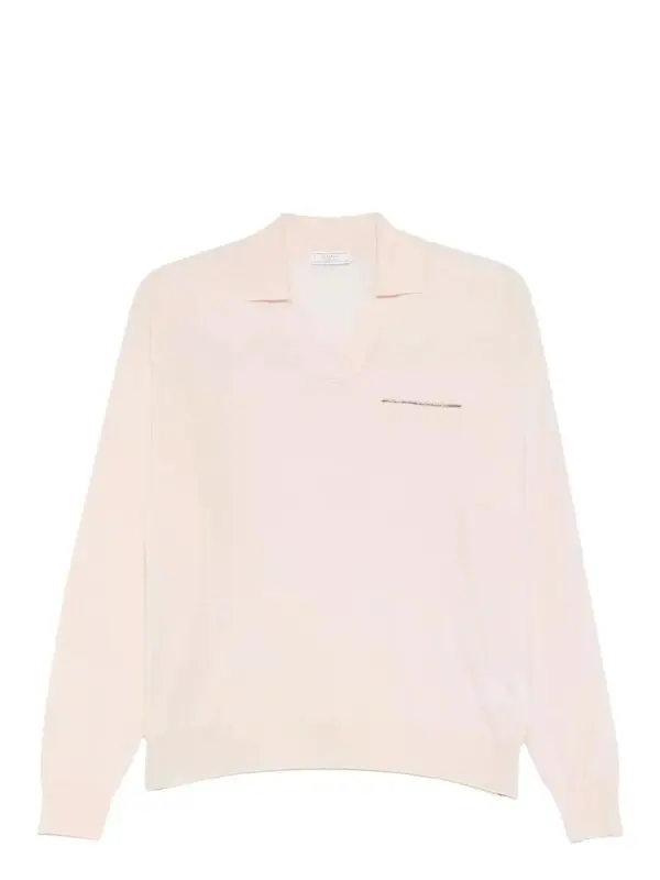 Peserico V-neck Sweater - Pink