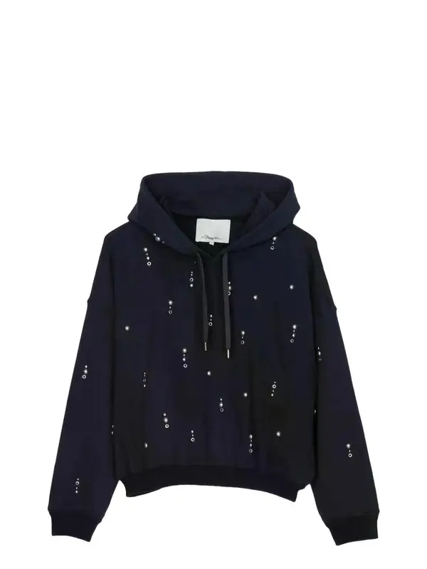 3.1 Phillip Lim Embellishment Hoodie - Blue