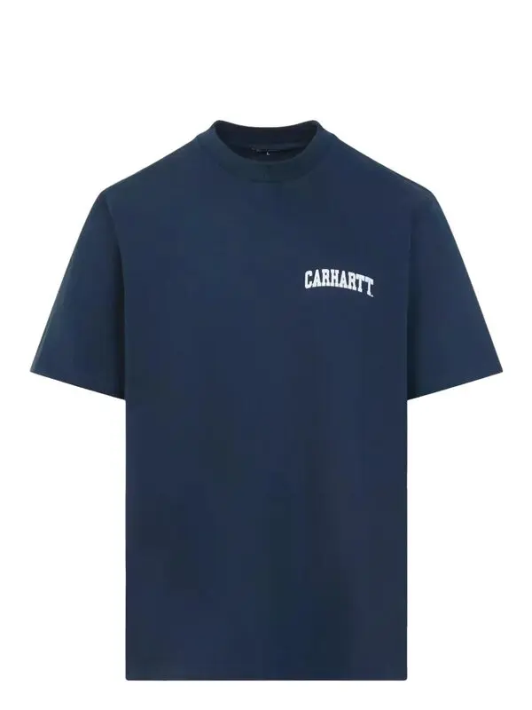 Carhartt Work In Progress River Logo T-shirt - Blue