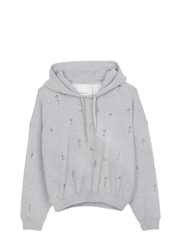 3.1 Phillip Lim Embellishment Hoodie - Grey