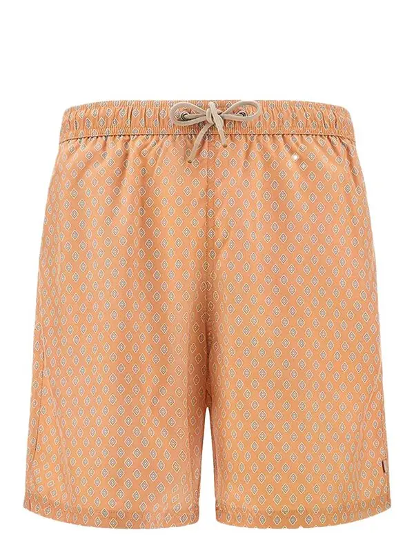 Paul & Shark Floral Print Swim Shorts - Orange