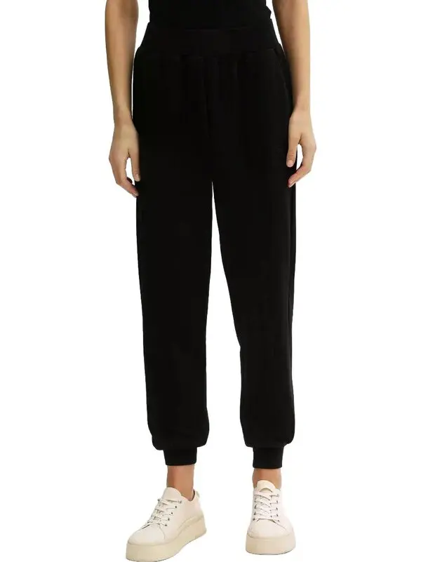 Emporio Armani High-rise Track Pants - Black