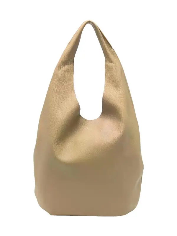 A.p.c. Grained Leather Tote Bag - Neutrals