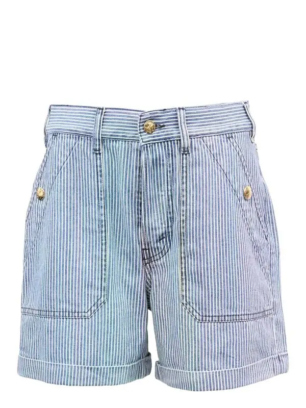 Celine Striped Shorts - Blue