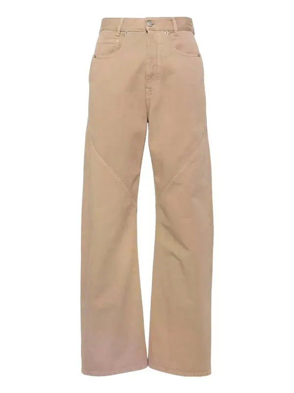 MAISON MARGIELA High-rise Wide-leg Jeans - Neutrals