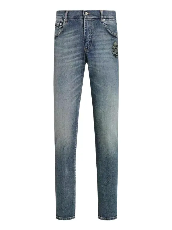 Dolce & Gabbana Belt-loops Jeans - Blue