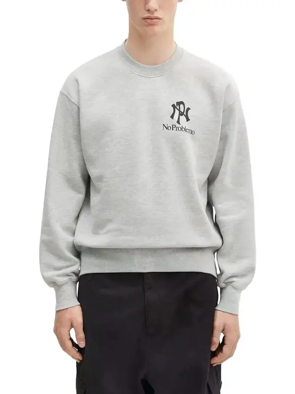 Aries Logo-print Sweatshirt - Grey