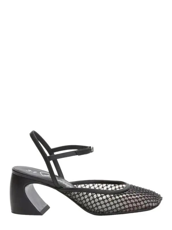 3.1 Phillip Lim Square-toe Mary Jane Pumps - Black