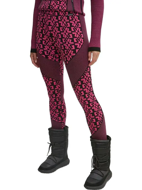 NEWLAND Geometric-pattern Leggings - Pink