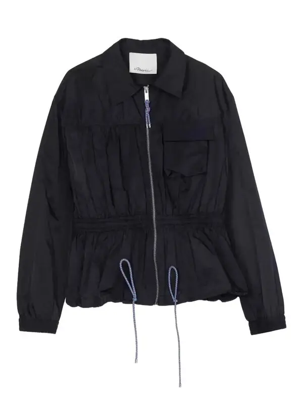 3.1 Phillip Lim Zip-up Drawstring Jacket - Blue