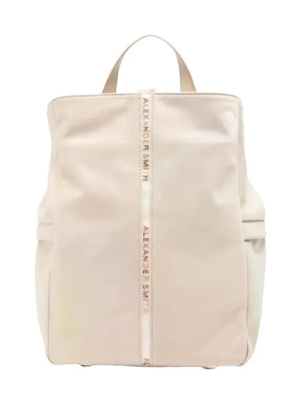ALEXANDER SMITH Daisy Logo-detail Backpack - Neutrals