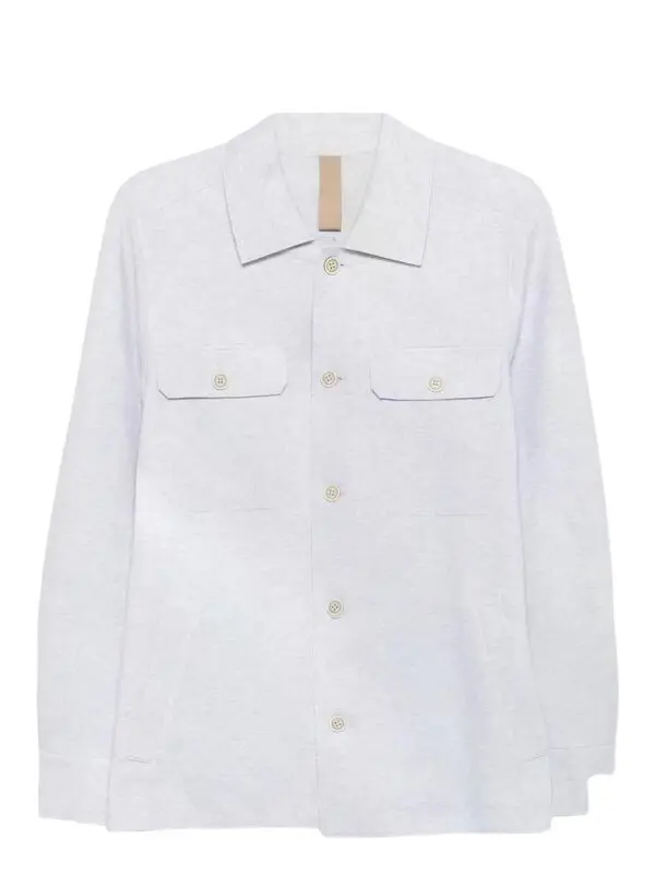 Eleventy Patch Pocket Shirt - Grey