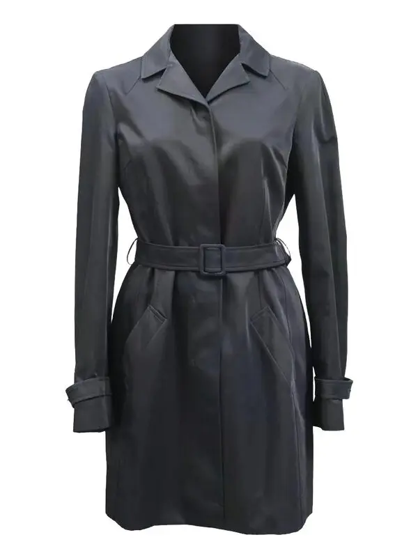 JIL SANDER Belted Trench Coat - Black