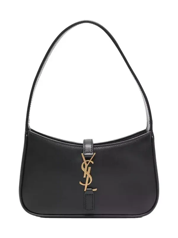 Saint Laurent Mini Le 5 À 7 Leather Shoulder Bag - Black