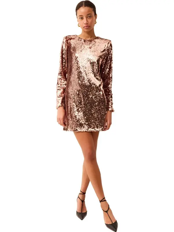 MARIE OLIVER Scarlett Mini Dress - Rose Gold