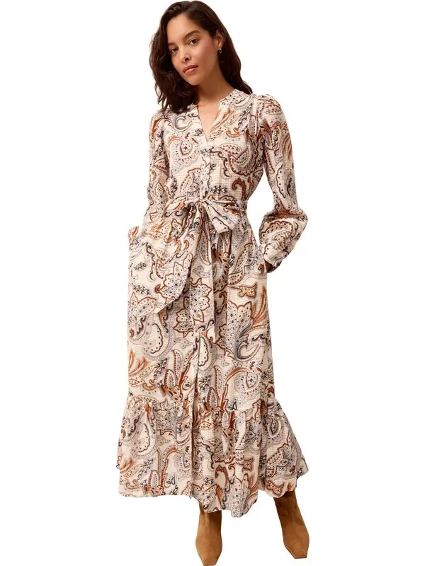 MARIE OLIVER Hannon Maxi Shirt Dress - Trinity