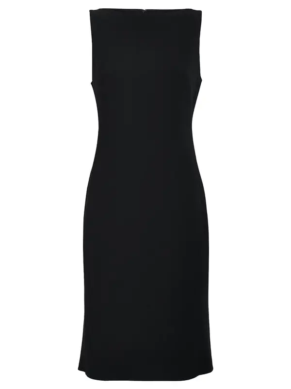 Theory Admiral Crepe Midi Shift Dress - Black