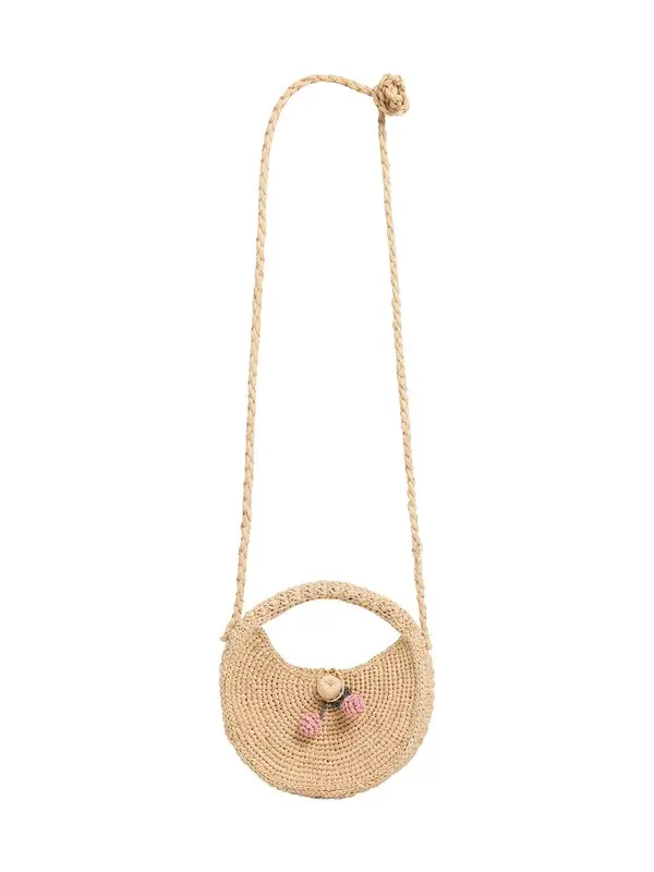 Bonpoint Raffia Loulou Crossbody Bag - Neutral