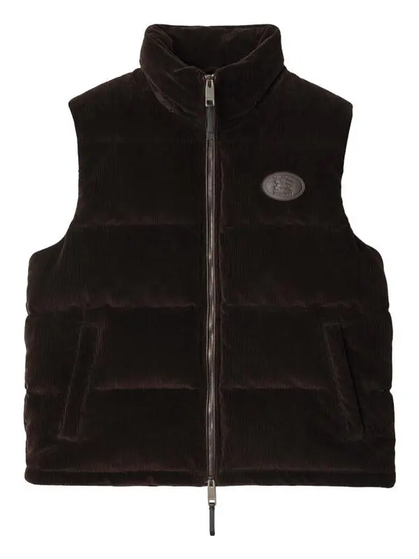Burberry Corduroy Puffer Gilet - Clove Brown