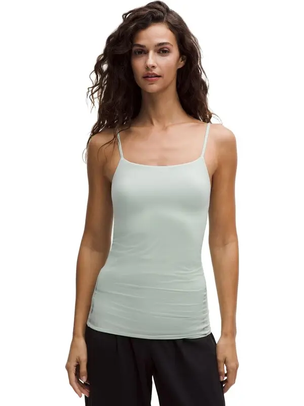 Lululemon Wundermost Ultra-soft Nulu Long Cami Tank Top - Pelican