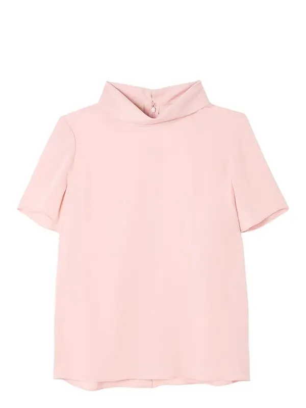 Valentino Garavani Silk-georgette Blouse - Pink