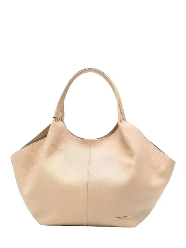 ALEXANDER SMITH Large Rachel Leather Tote Bag - Neutrals